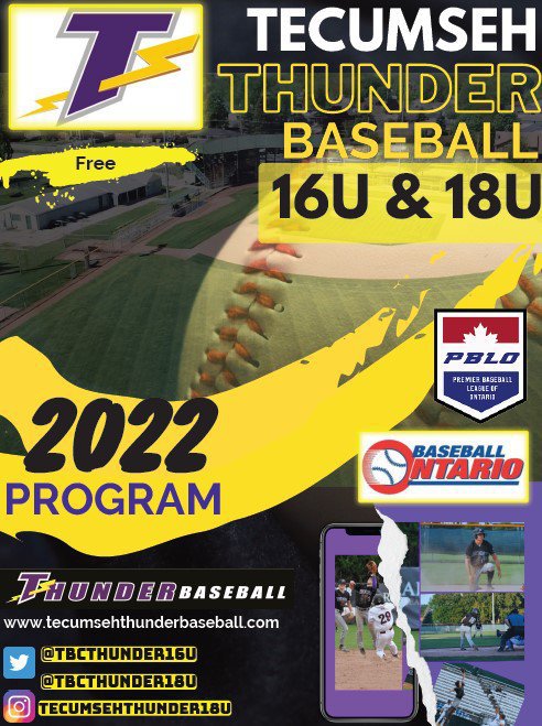 TECUMSEH THUNDER BASEBALL CLUB 2023 Players