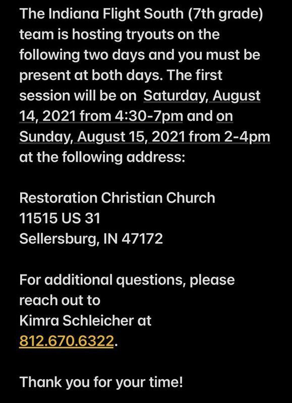 Indiana Flight Home Page