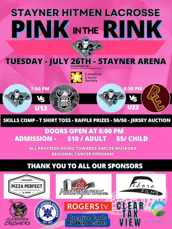 Stayner Hitmen Lacrosse Home Page